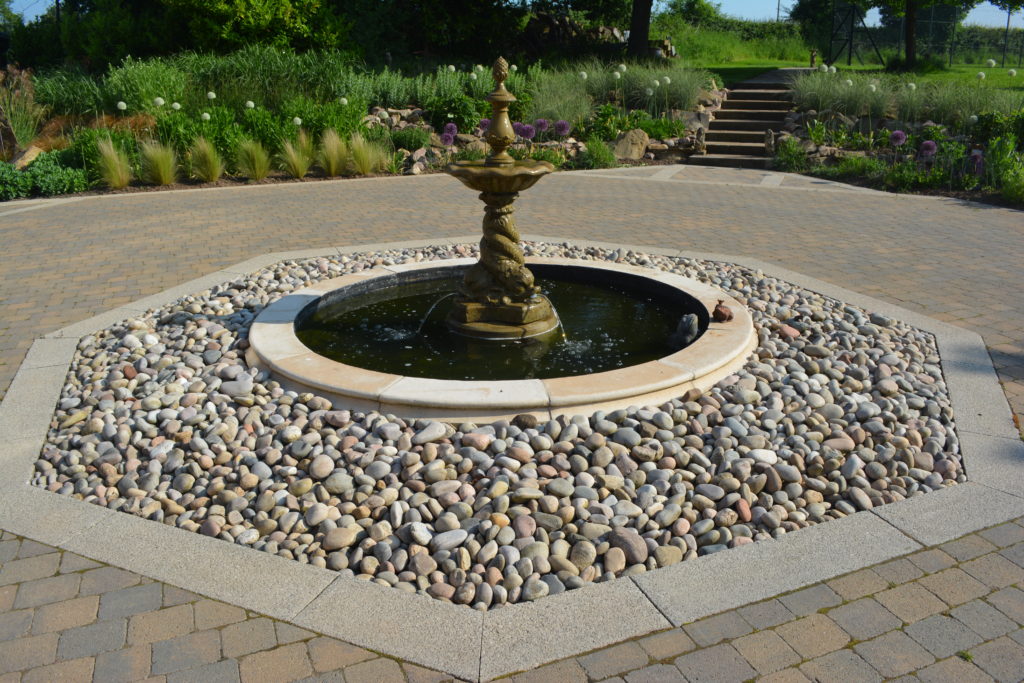 Cobbles used as decorative feature - Cranbourne Stone