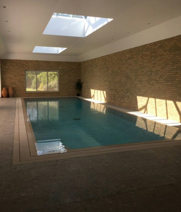 Serena Swimming Pools Limestone Linear Grille - Cranbourne Stone