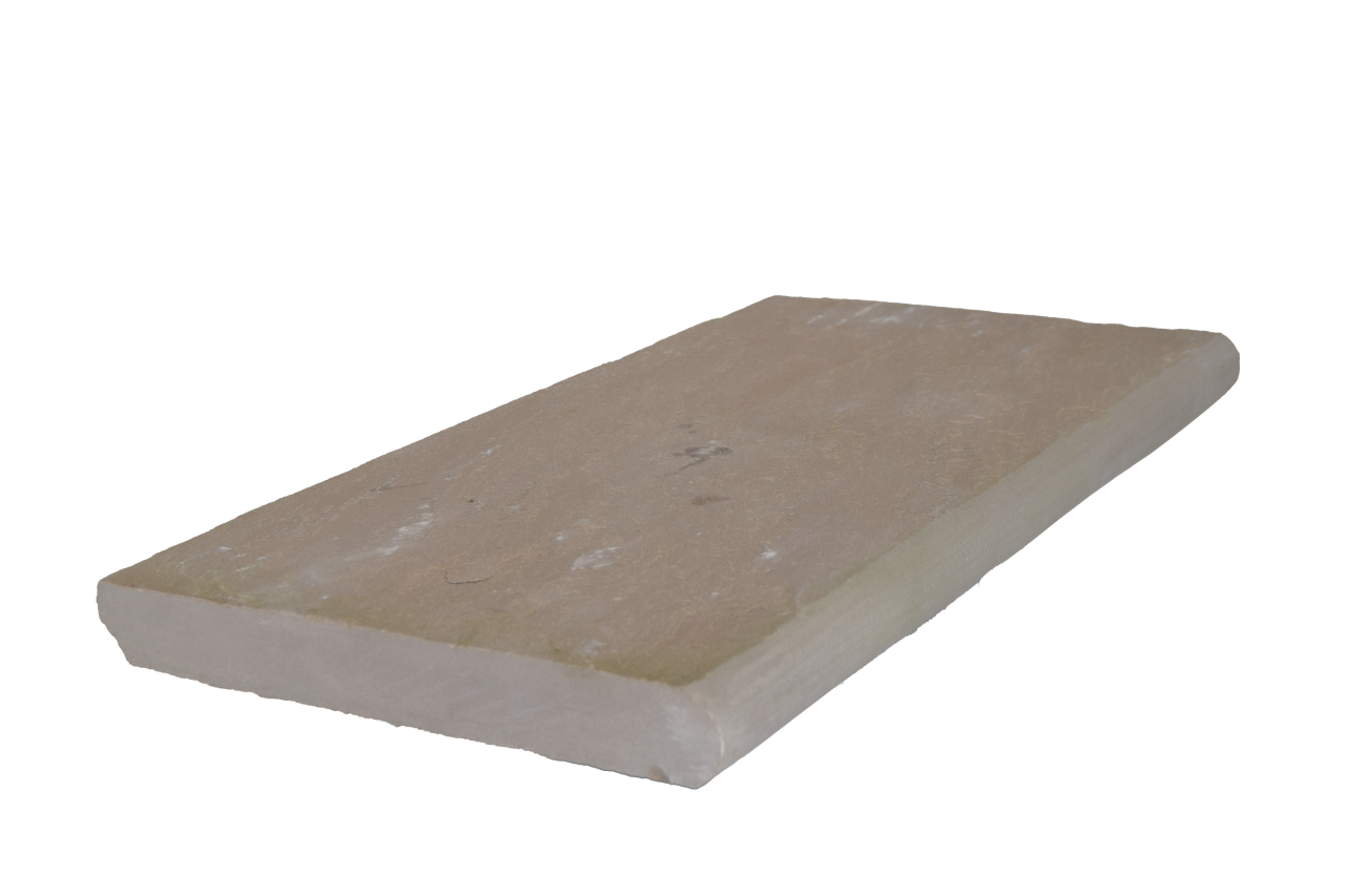 Raj Riven Sandstone Bullnosed Coping - Cranbourne Stone
