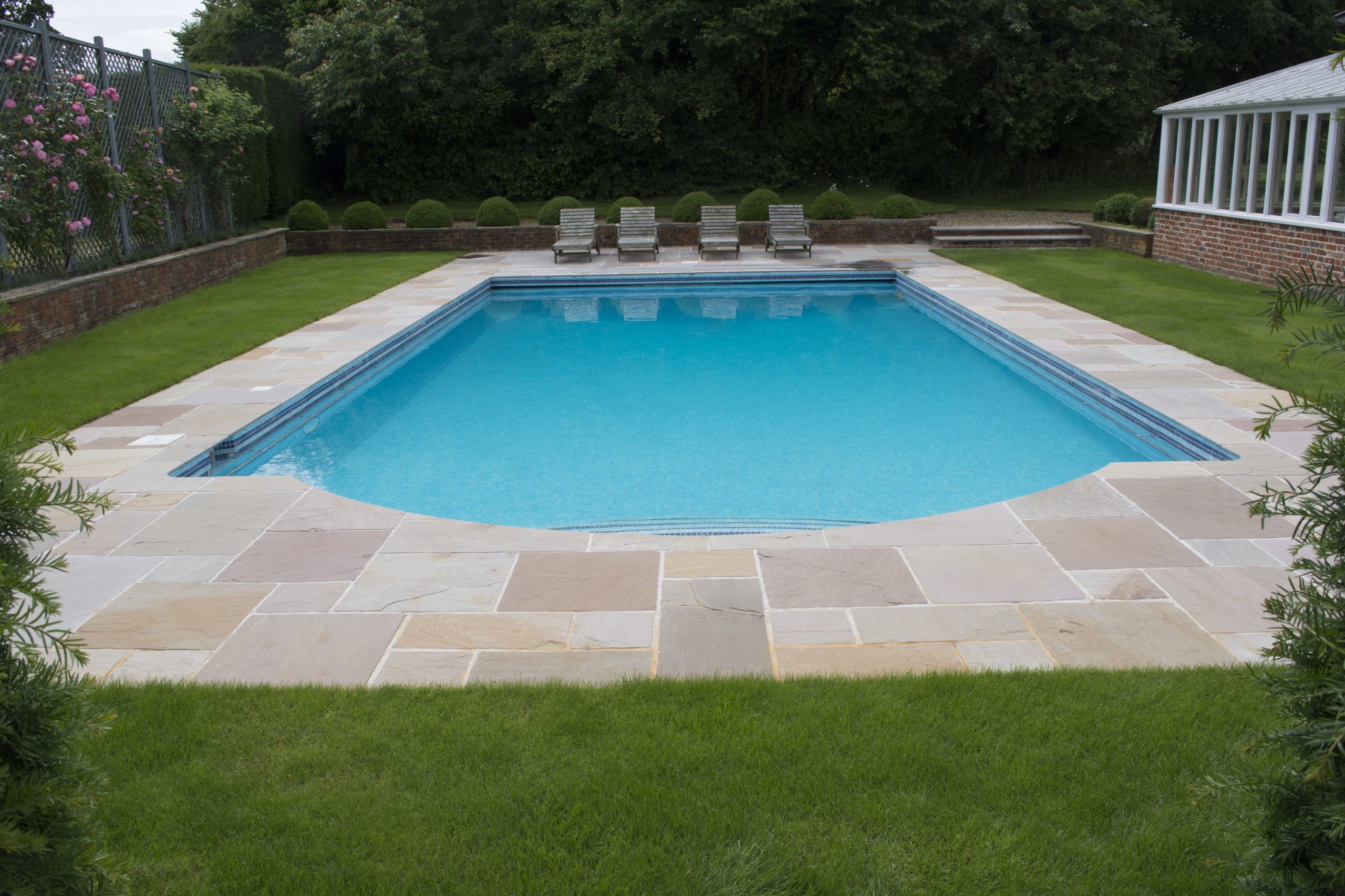 Raj Riven bespoke pool coping by cranbourne stone ltd - Cranbourne Stone